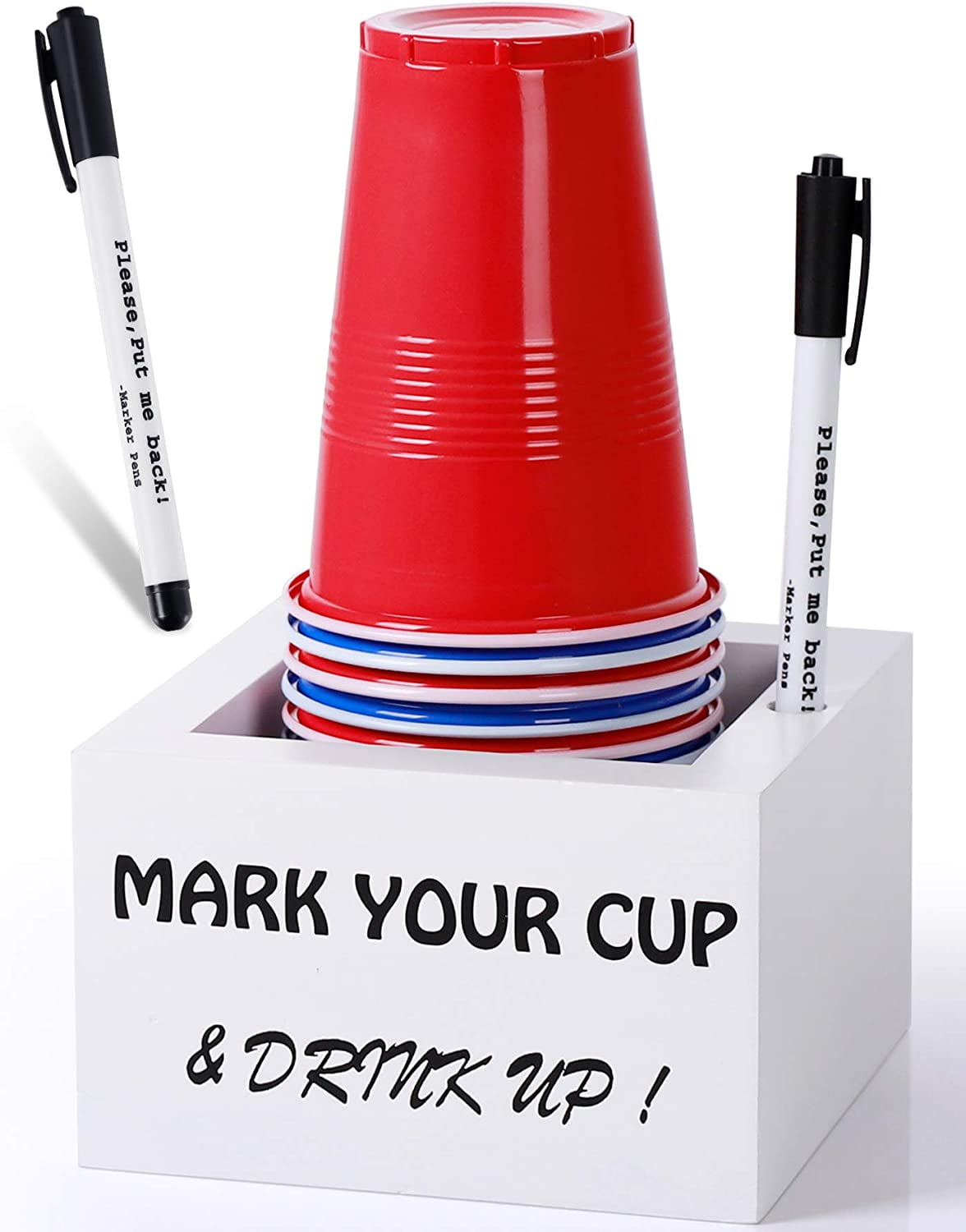 Party Supplies Paper & Party Supplies Mark Your Cup Cup and Marker ...