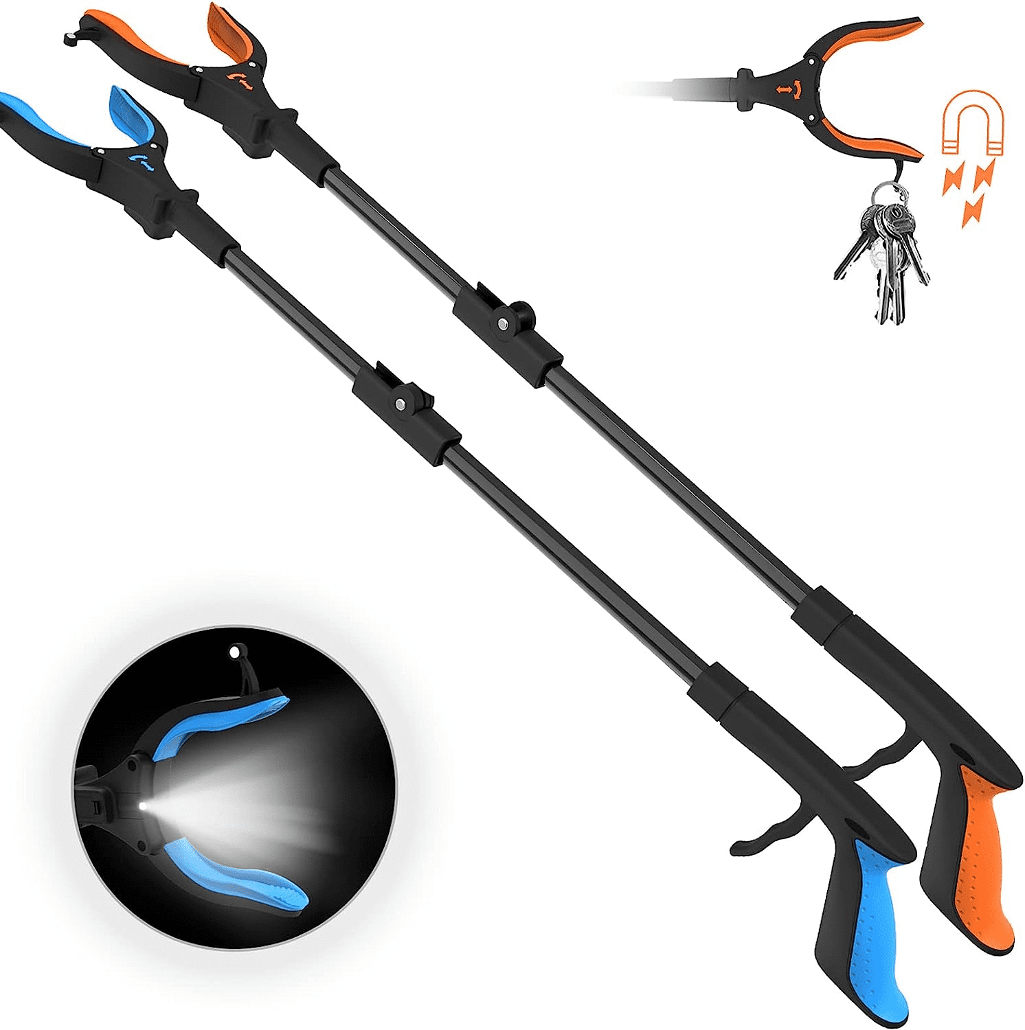 Kekoy 2 Pack Reacher Grabber Tool, 32 Kekoy 2 Pack Reacher Grabber Tool, 32
