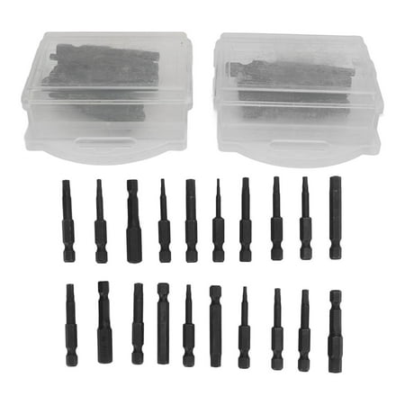 Hex Screwdriver Bit Set, Hex Power Bits Phosphate Finish Clear Scale ...
