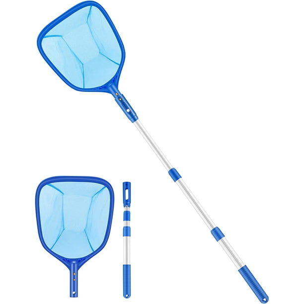 SHENMO Swimming Pool Surface Landing Net, Stable Fine Skimmer Net Leaf ...