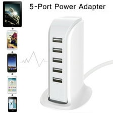 ONDOG USB Charging Station, 6 in 1 Multiport USB Hub, 6 USB Ports, 1 PD ...