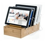 Prosumer's Choice Wooden Multi-Device Desk Rack: Bamboo Mobile Charging ...
