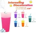 Walmart 5-Pack 16oz Color Changing Reusable Tumblers with Lids, Straws ...