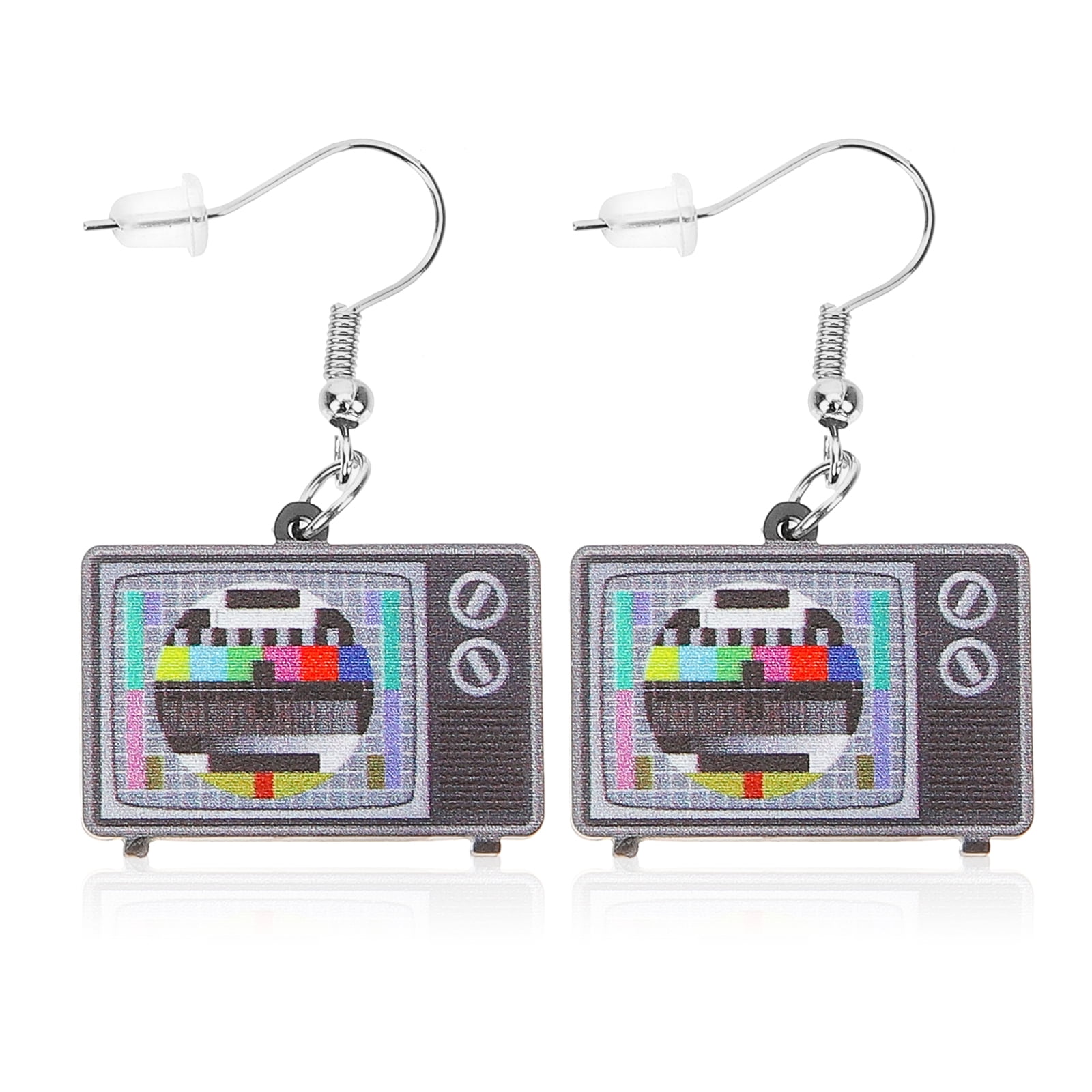 Click here for Etereauty 1 Pair Retro Television Earrings Funny E... prices