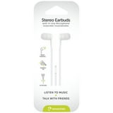 EARBUDS W/MIC WHT - Walmart.com