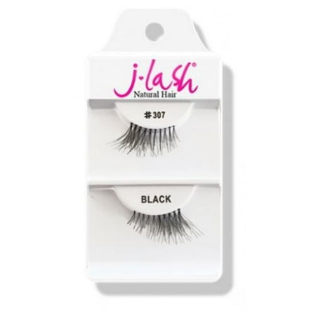 #307 Black , J Lash Daily Eyelashes, hair scalp beauty - Pack of 3 w ...