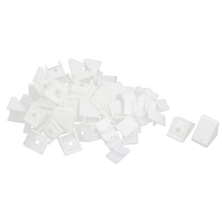 Furniture Cabinet Nylon Corner Braces Angle Brackets White 20x20x17mm ...