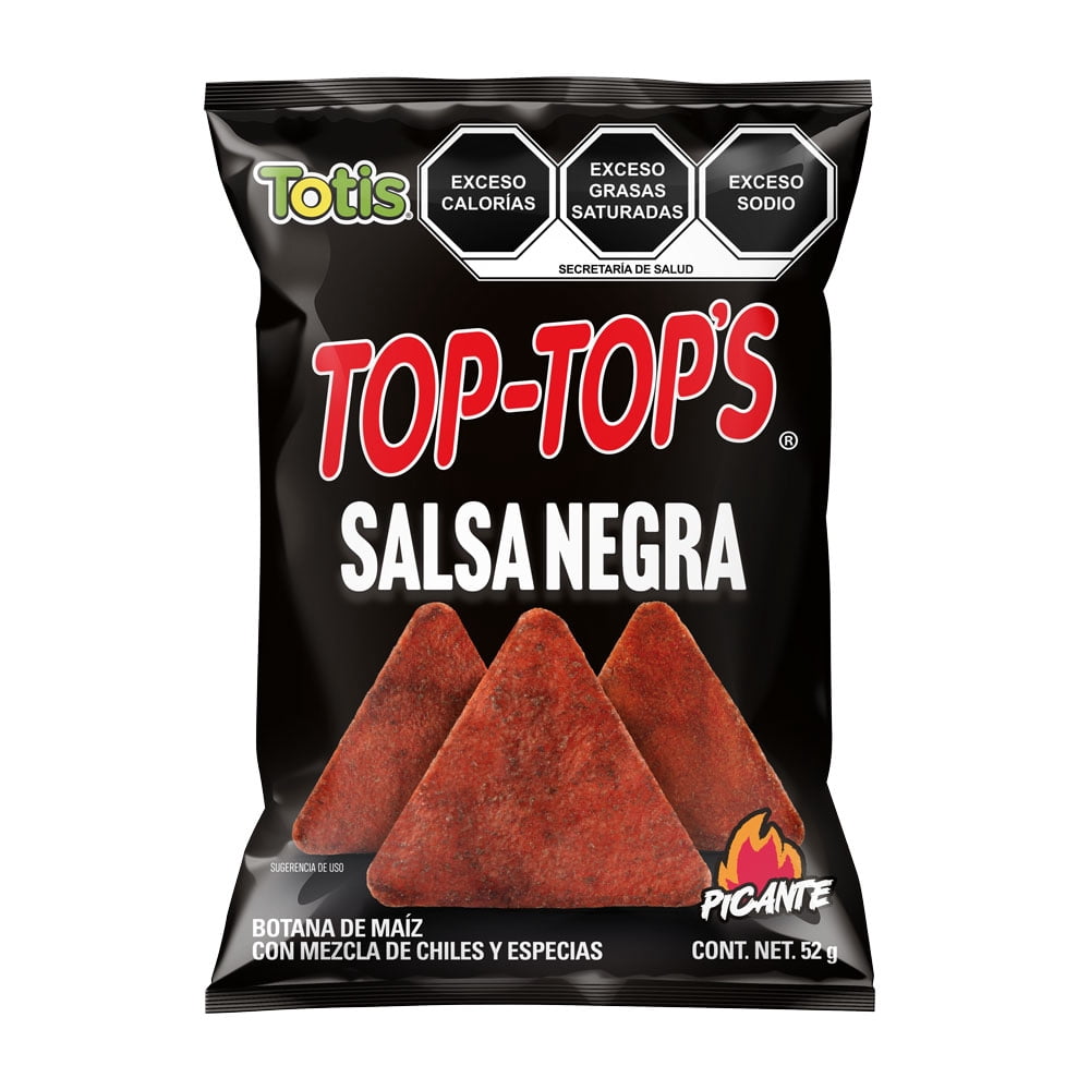 Botana Totis Top-Top's salsa negra con mezlca de chiles y especias 52 g ...