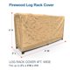 Budge Medium Nutmeg Patio Outdoor Log Rack Cover, All-Seasons - Walmart.com