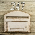 Hy-Ko 4-inch Reflective Plastic House Address Number 4, Silver and ...
