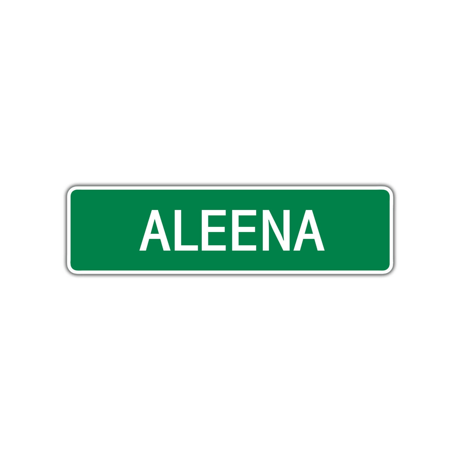 Aleena Girls Children Name Letter Printed Plaque Decoration Novelty ...