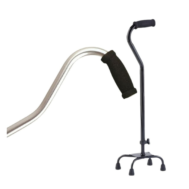 Small Base Quad Cane - Silver - Walmart.com