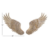 Adorable Metal Wing Wall Decor Set Of 2 - Walmart.com