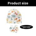 Anti-scratch Gloves with Hat, Newborns Turban Caps Soft & Breathable ...