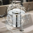 XiYing Stainless Steel Sink Drainer, Spring-Loaded Anti-Clog Hair ...