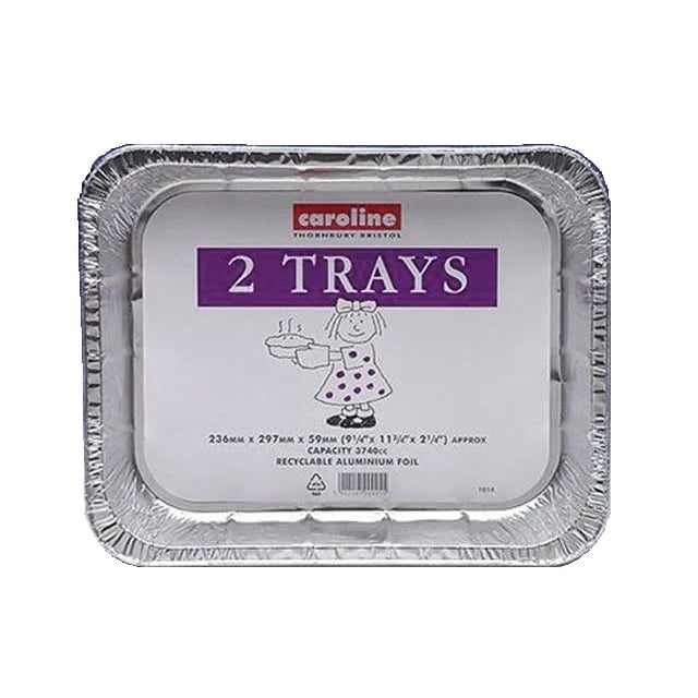 Click here for Caroline Foil Trays (Pack Of 2) 9.25 X 11.75 X 2.2... prices