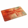 Dragonfly Orange Door Mat Indoor Outdoor,Abstract Modern Graffiti ...