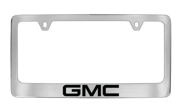 GMC Logo Chrome Plated Metal License Plate Frame Holder - Walmart.com