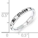 Sterling Silver Lyric No Shoes, No Shirt, No Problem Ring - Walmart.com