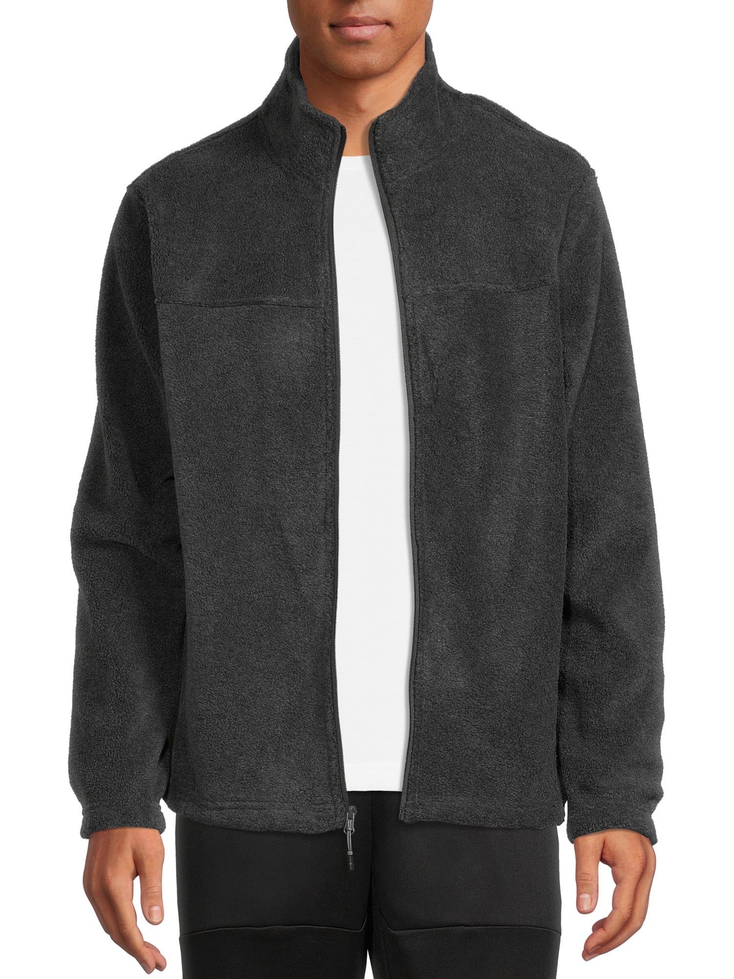 Swiss Alps Men’s Full Zip Polar Fleece Jacket - Walmart.com