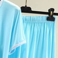 BONIXOOM Sleepwear Sets for Women, Short Sleeve Top & Elastic Shorts ...