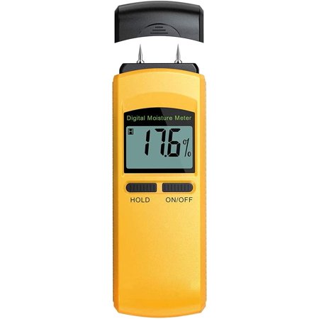 Moisture Meter Moisture Tester 4 Pin Digital Hygrometer Damp Detector ...