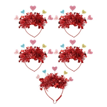 Way to Celebrate Valentine's Day Pink Hearts Fabric Headband, 1 Piece ...