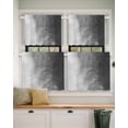 Black White Gradient Short Blackout Curtains 30 Inch Long,Beach Ocean ...