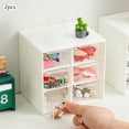 2PCS Mini Desk Storage Organizer with 6 Drawers, DolsrinksysStackable ...