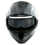 1Storm Motorcycle Street Bike Modular/Flip up Dual Visor/Sun Shield ...