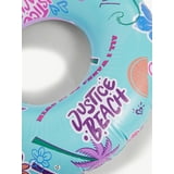 Justice 39" Inflatable Tube Pool Float, Aloha Teal Color, Ages 6 ...