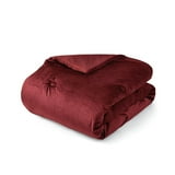 Free Shipping! Mainstays 10 Piece Red Velvet Bed in a Bag Comforter Set ...