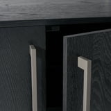 Safavieh Mallory Classic TV Stand for TVs up to 66 inch Black Durable ...