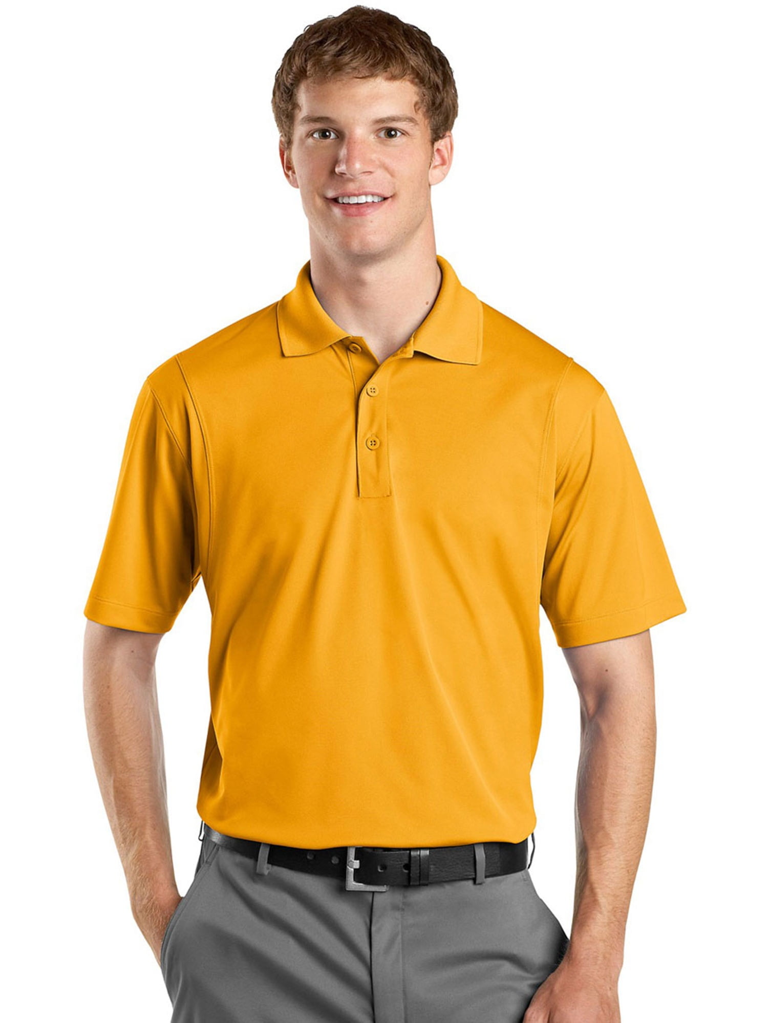 Sport-Tek Mens Moisture-Wicking Micropique Polo Shirt, Gold, XXXX-Large ...