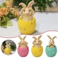 Agiufgs Rabbit Sitting in Eggshell, Adorable Peeking Rabbit Design, for ...