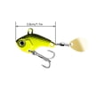 5Pcs Metal Fishing VIB Lures with Strong Treble Hook Rotating Metal Vib ...