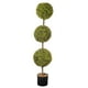48" Boxwood Three-Ball Topiary - Walmart.com