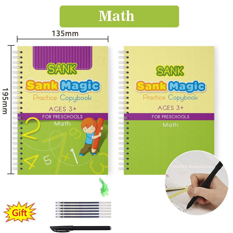 Cuaderno de práctica mágica árabe reutilizable para niños, Bloc de ...