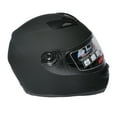 TCMT DOT Adult Full Face Dual Visor Motorcycle Helmet Matte Black with ...