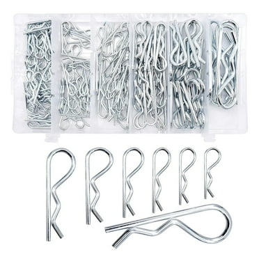 BIBABLYKE 100Pcs Spring Fasteners Cotter Pins Hitch Pins Hair Pins ...