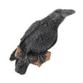 Crow Sculpture, Black Resin Crow Ornament For Eaves - Walmart.com