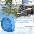 UBesGoo 50' Professional Blue Backwash Hose with Clamps, General ...