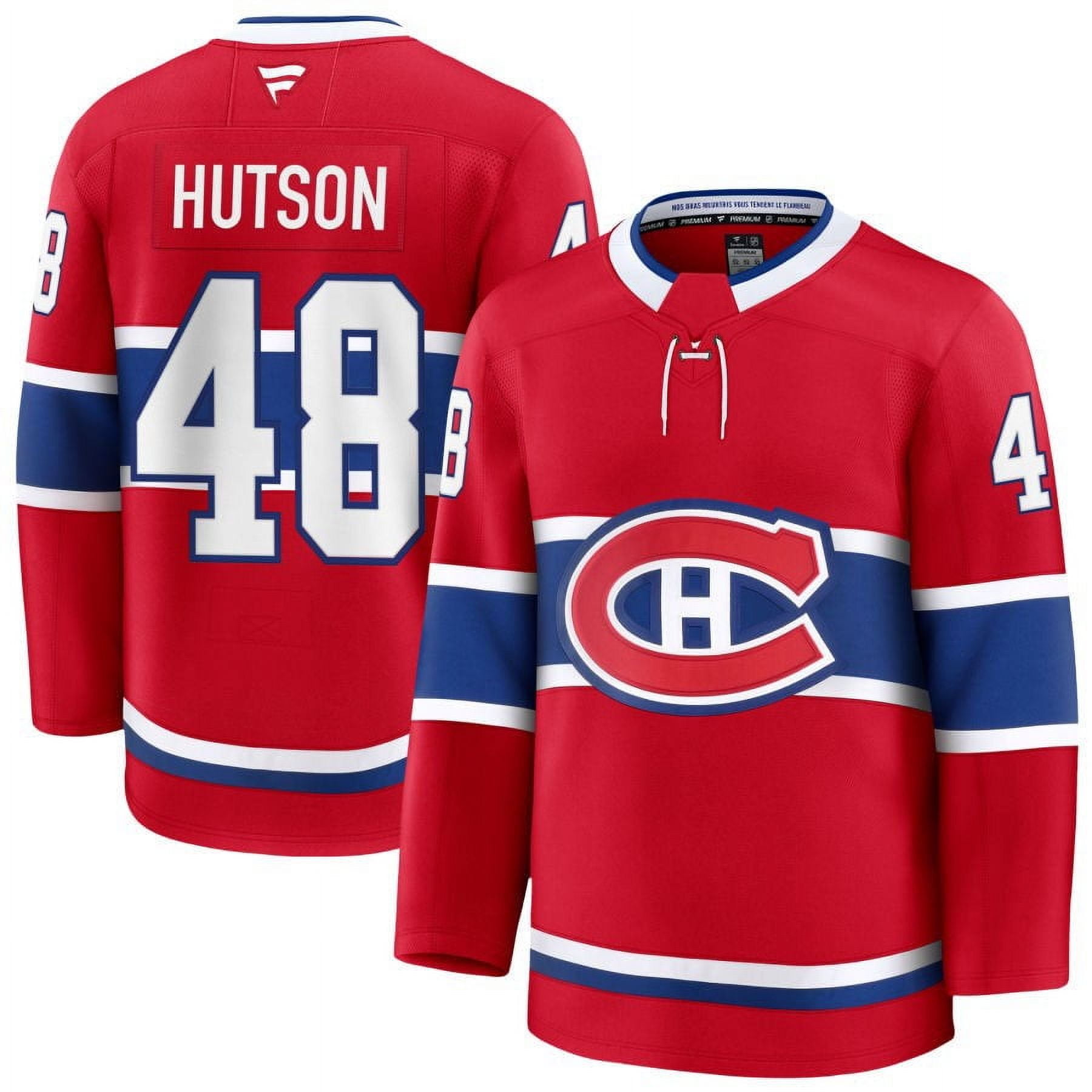 Men's Hockey Jersey Montreal Canadiens Hutson 48# Adult Sport Player ...