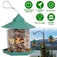 Hanging Gazebo Wild Bird Feeder Outdoor Bird Seed Station with Large ...