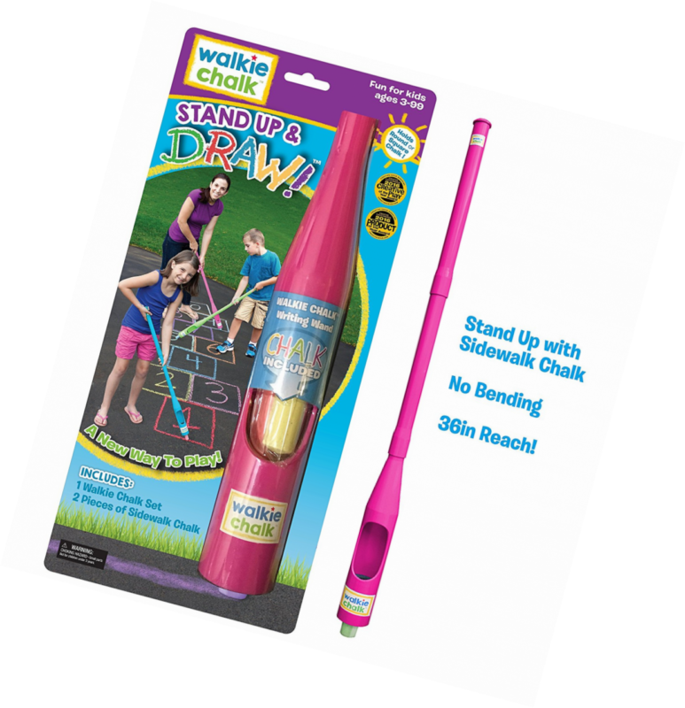 Walkie Chalk - Poppin Pink - Stand up and Draw! - Walmart.com