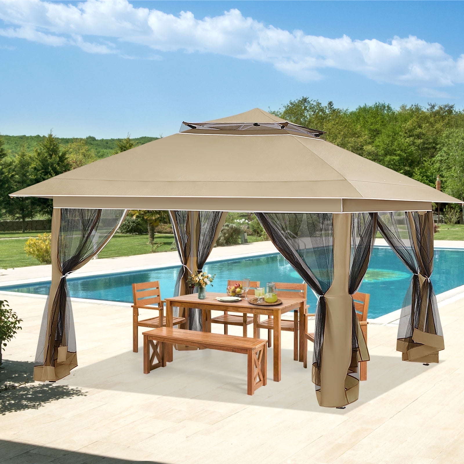 AVAWING 12x12 ft 39 lbs Pop-up Canopy Tent with Sidewalls-Perfect for ...