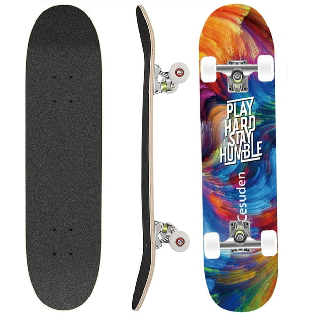 Standard Skateboards 31''x 8'' 7Layer Canadian Maple Cruiser Pro Skate ...