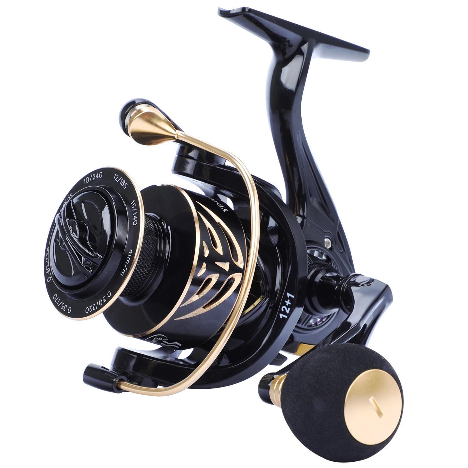 Sougayilang Spinning Fishing Reel 12+1BB CNC Handle Ultra Smooth ...