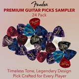 Fender Premium Colored Picks Set Box - 24 Pack Includes Thin, Medium ...