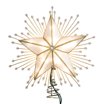 Kurt S. Adler 10-Inch Capiz Star Christmas Tree Topper, Brass Finish ...